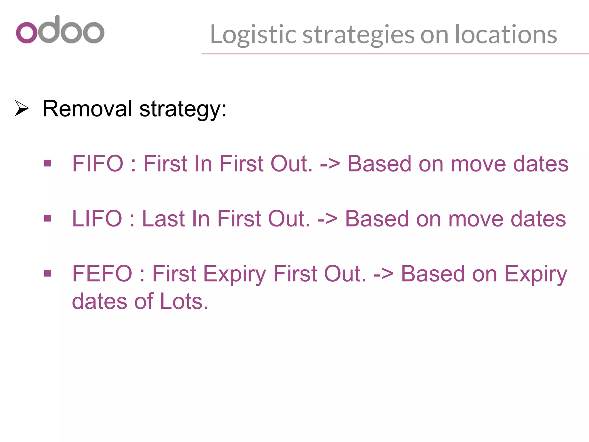The new Odoo warehouse management system | PDF
