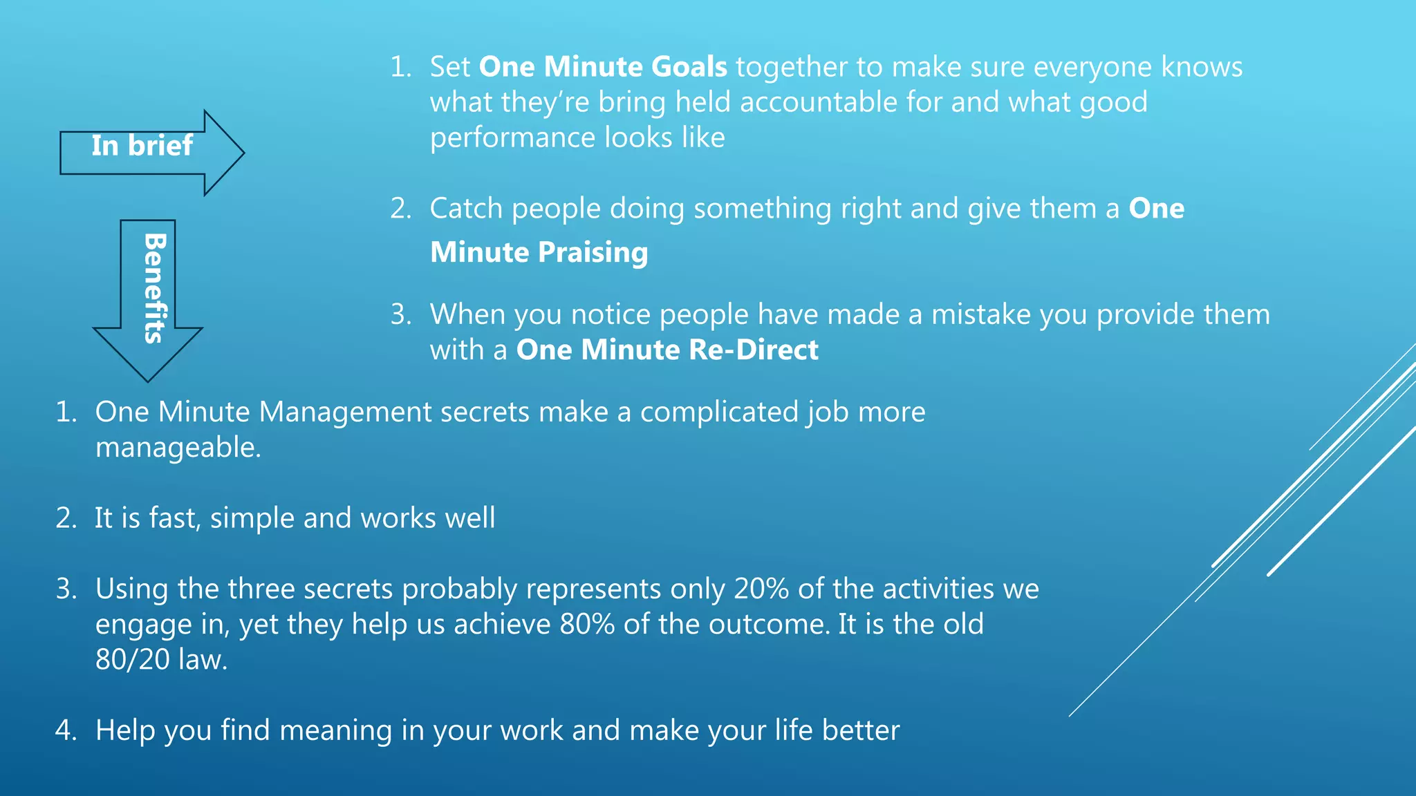 The new one minute manager | PPTX