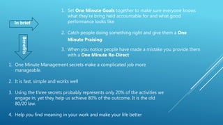 The new one minute manager | PPTX