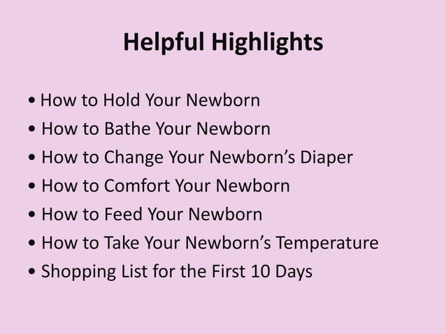 The New Parent Guide | PDF