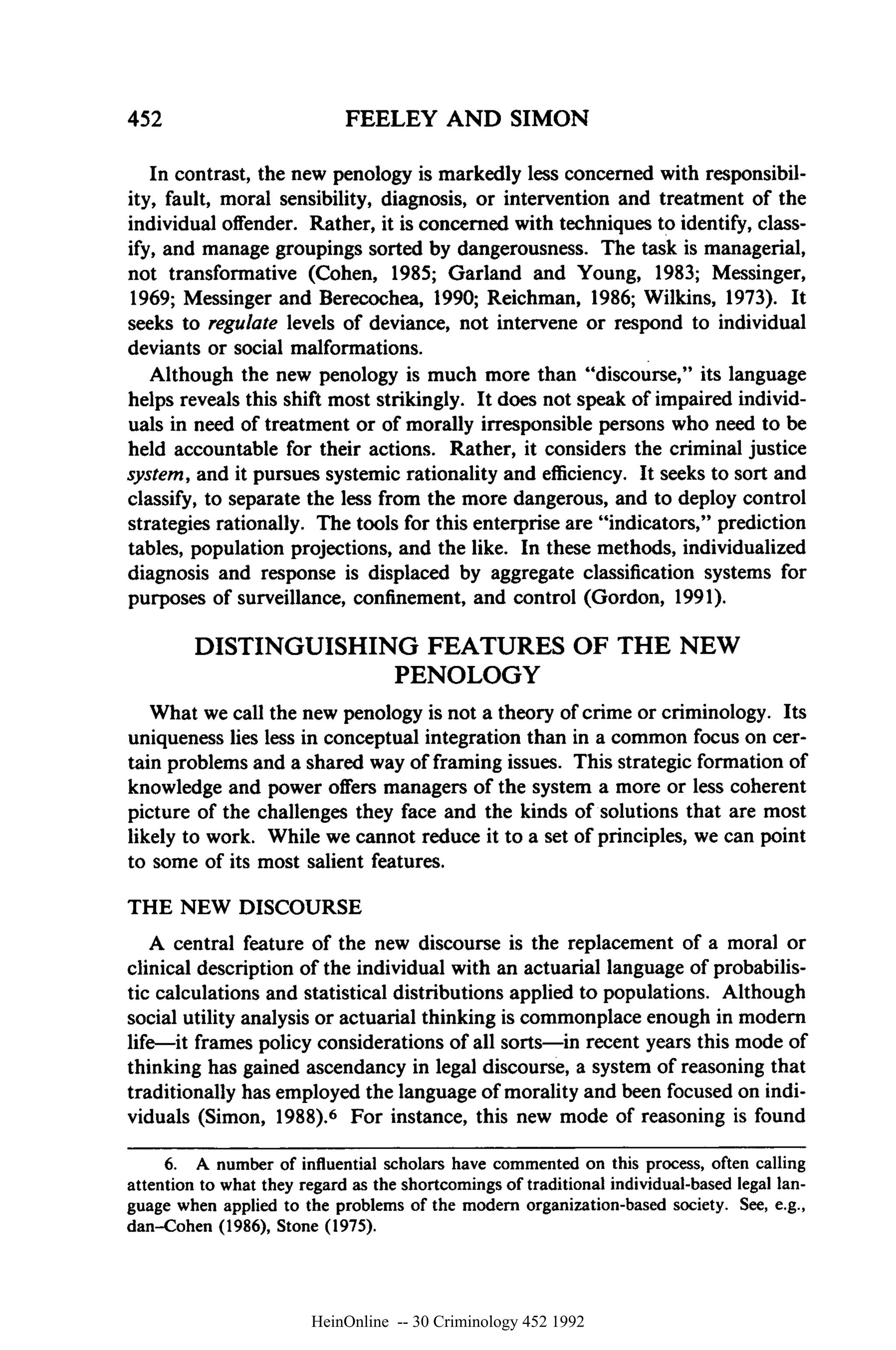 The new penology notes on the emerging strategy of corrections a | PDF