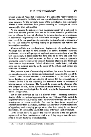 The new penology notes on the emerging strategy of corrections a | PDF
