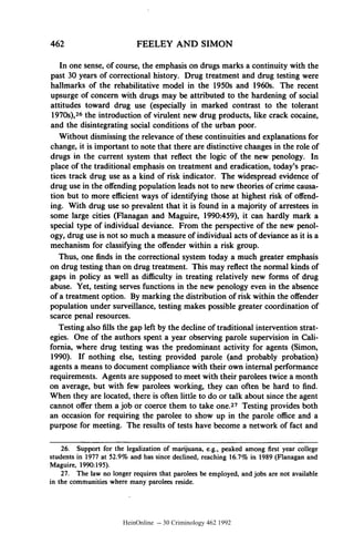 The new penology notes on the emerging strategy of corrections a | PDF