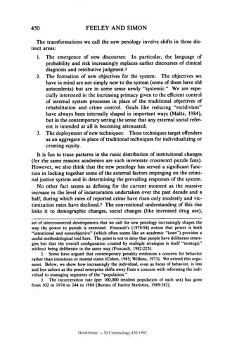 The new penology notes on the emerging strategy of corrections a | PDF