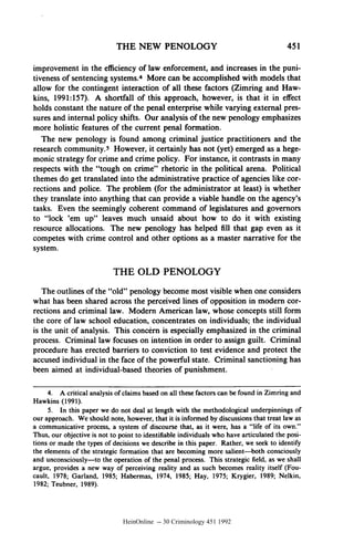 The new penology notes on the emerging strategy of corrections a | PDF