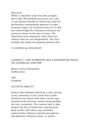 The New PerformanceManagement ParadigmCapitalizing on t.docx