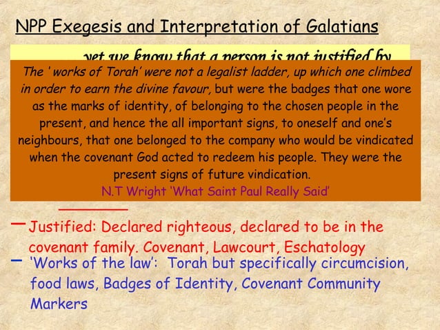 The New Perspective On Paul[1] | PPT | Christianity | Religion & Spirituality