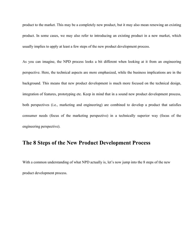 The New Product Development Process.pdf | Marketing and Advertising ...