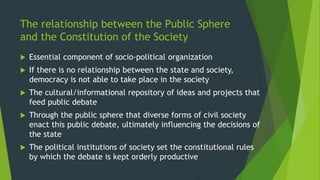 The New Public Sphere: Global Civil Society, Communication networks and ...