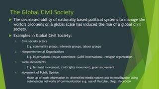 The New Public Sphere: Global Civil Society, Communication networks and ...
