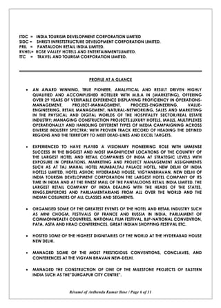 The new resume of ardhendu kumar bose new | DOC
