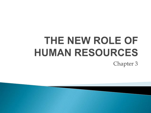 The New Role of Human Resources | PPT