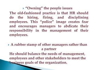 The New Role of Human Resources | PPTX