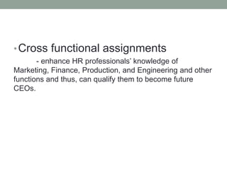 Chapter 3: The new roles of human resources | PPTX