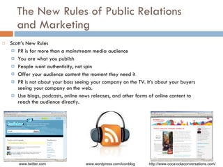 The New Rules Of Marketing And Pr | PPT