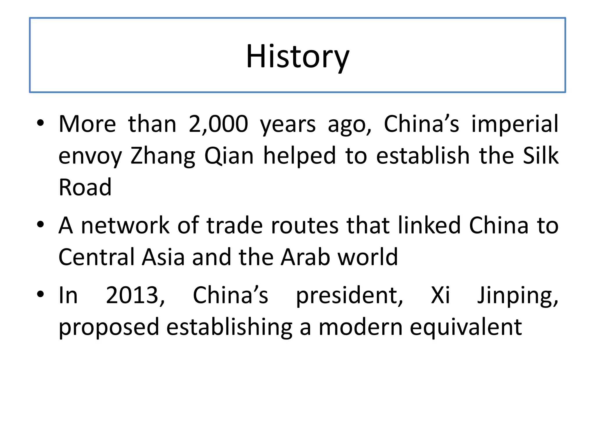 The New Silk Road | PPTX