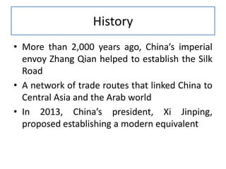 The New Silk Road | PPTX | Asia Travel | Travel Locations