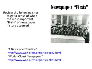 The newspaper lesson intro | PPT