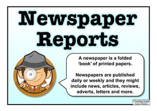 The Newspaper Reports Pack | PDF