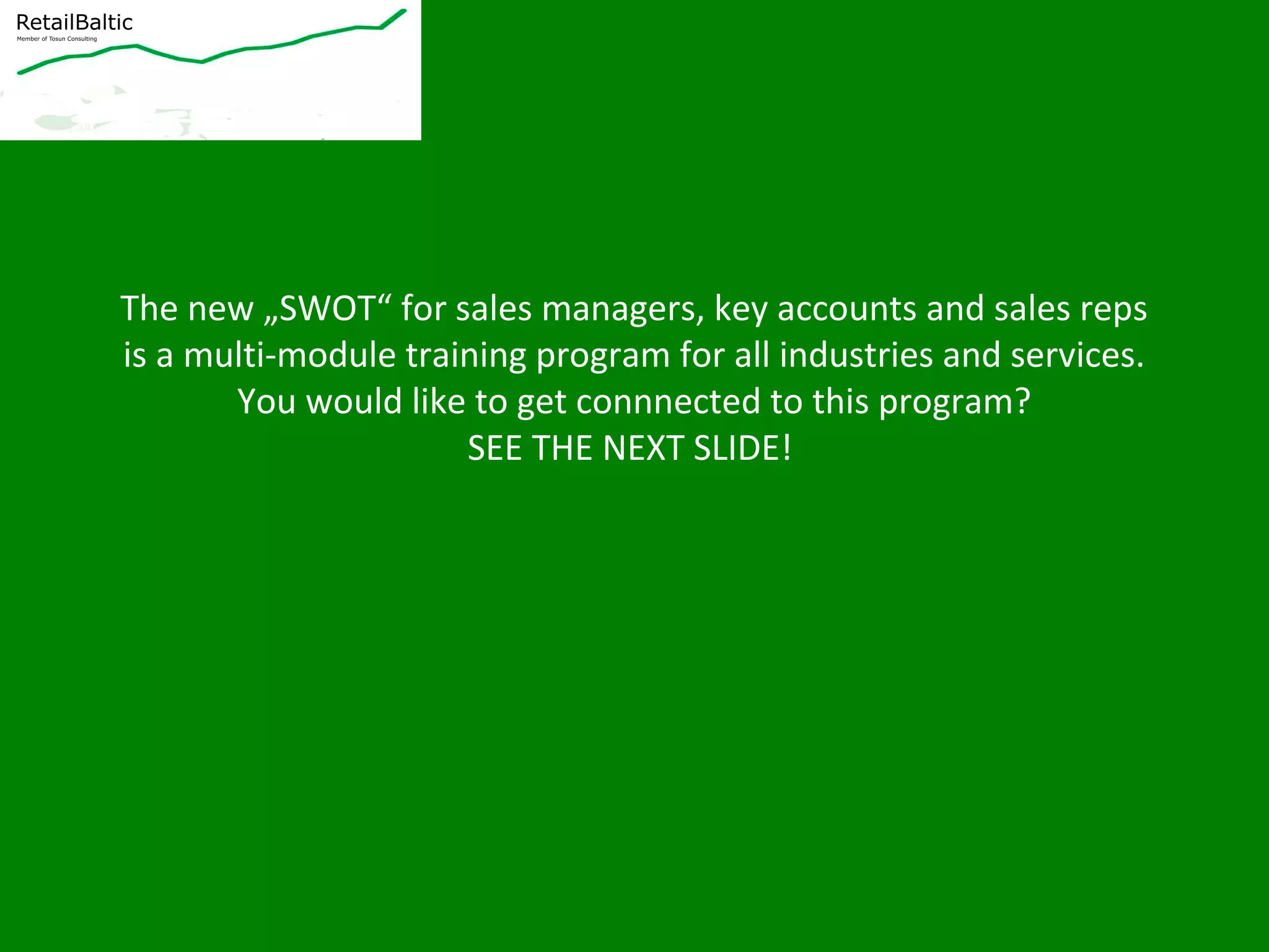 The new SWOT for sales reps! | PPT