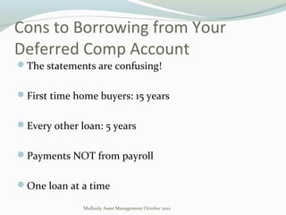New York State Deferred Compensation Plan: Taking a Loan | PPT