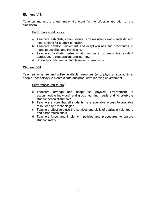 The new york teaching standards | PDF | Professional School | Postgraduate Education