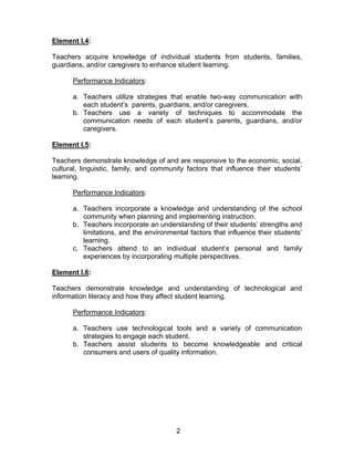 The new york teaching standards | PDF