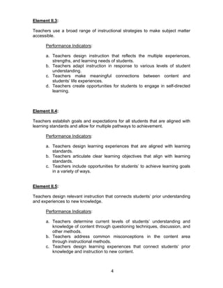 The new york teaching standards | PDF