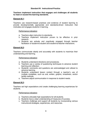 The new york teaching standards | PDF