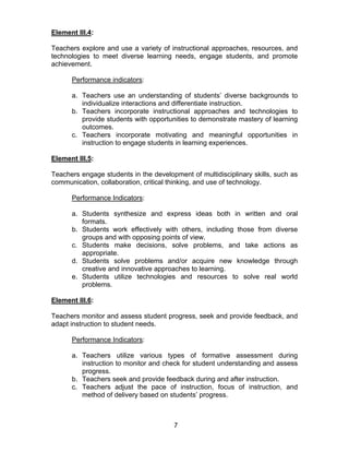 The new york teaching standards | PDF