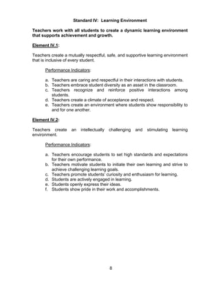 The new york teaching standards | PDF