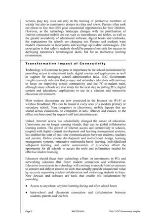 The next generation classroom smart, interactive and connected learning ...