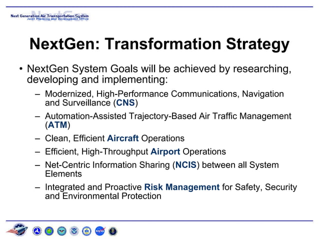 The Next Generation Air Transportation System V1 | PPT