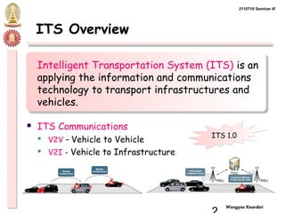 The next generation intelligent transport systems: standards and ...