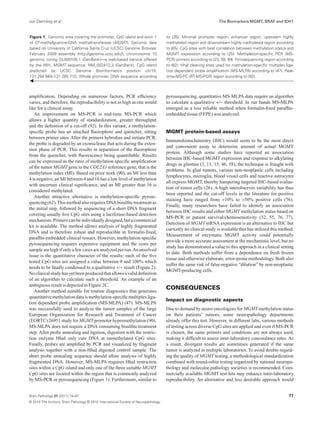 The next generation of glioma biomarkers: MGMT methylation, BRAF fusions and IDH1 mutations. | PDF