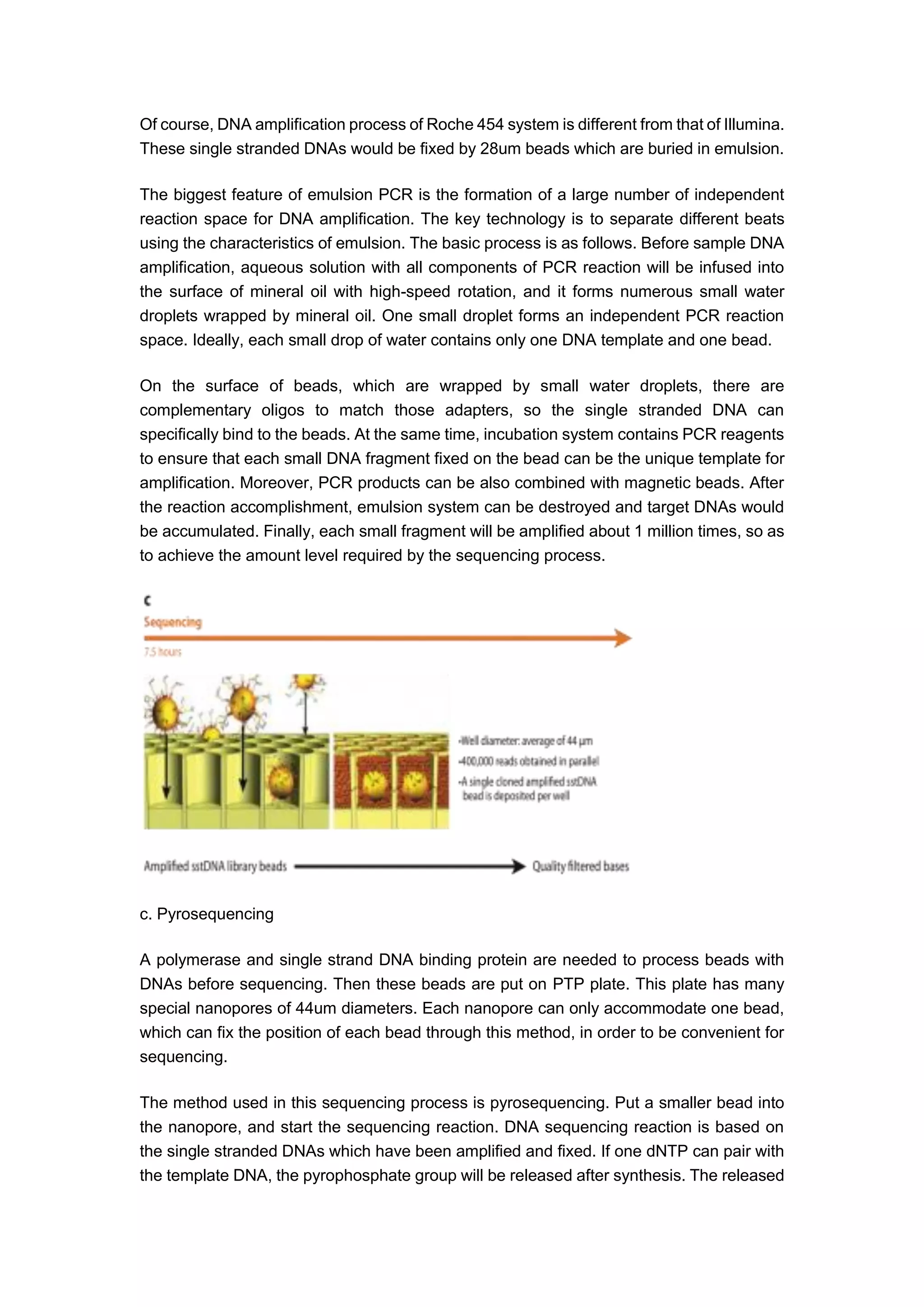 The next generation sequencing platform of roche 454 | PDF