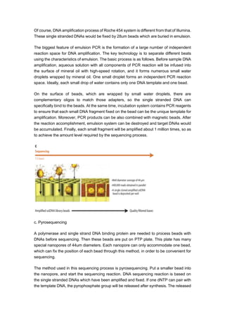 The next generation sequencing platform of roche 454 | PDF