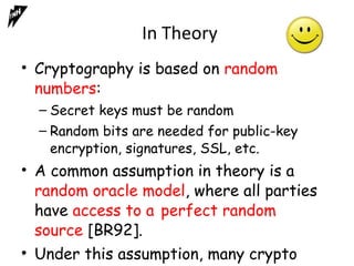 Much ado about randomness. What is really a random number? | PPT