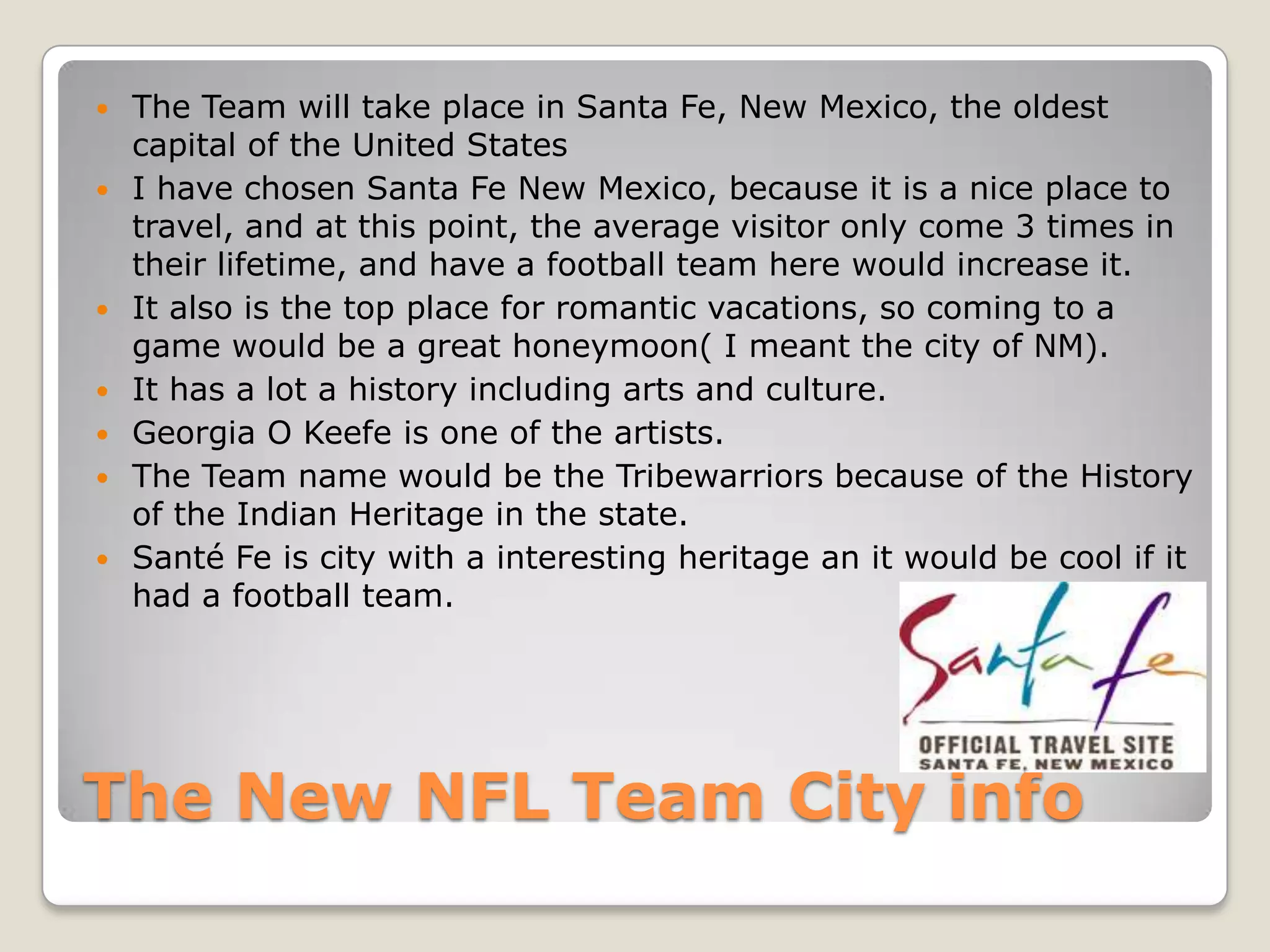 The next nfl team | PPT