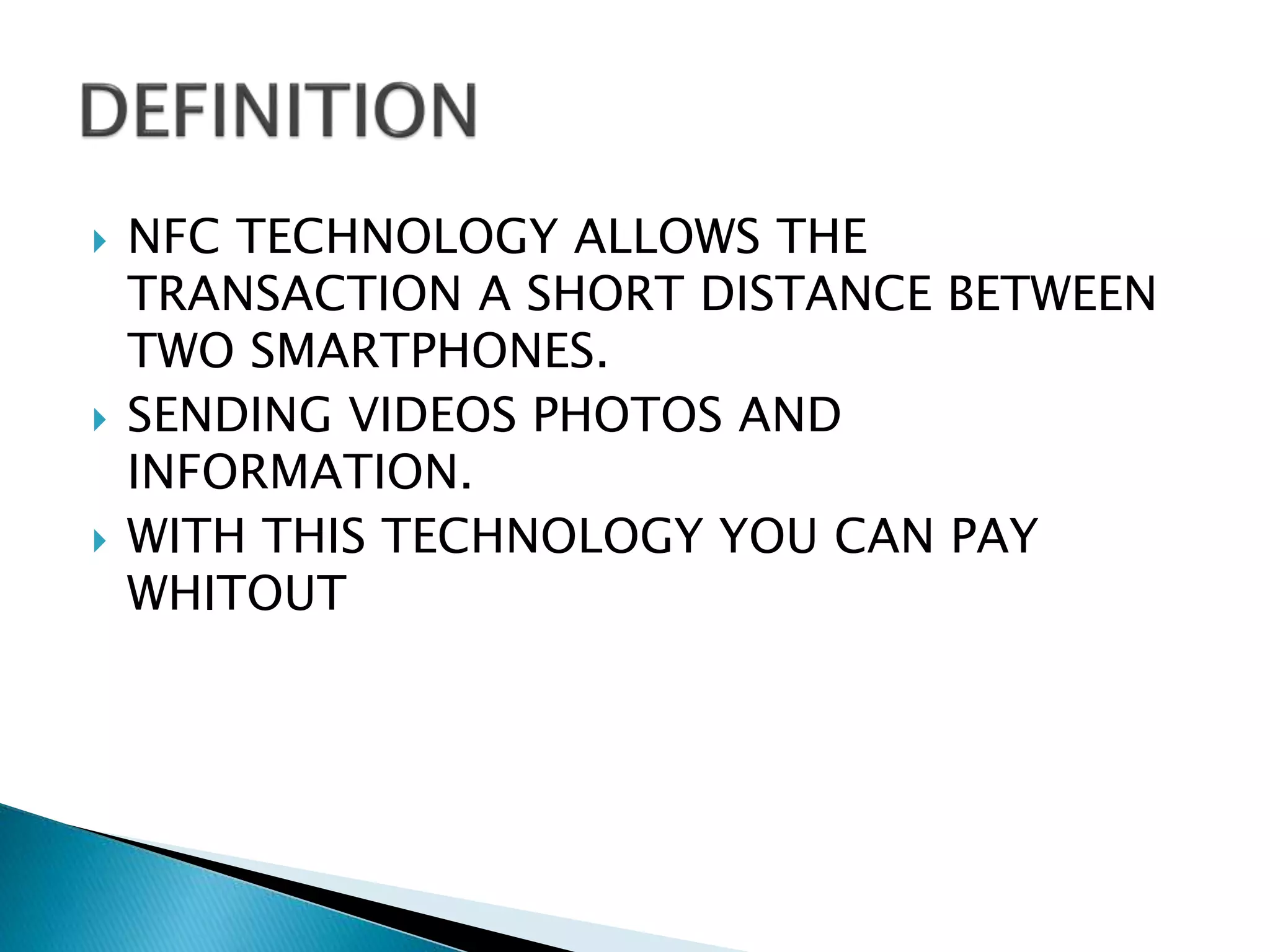 The nfc technology | PPT
