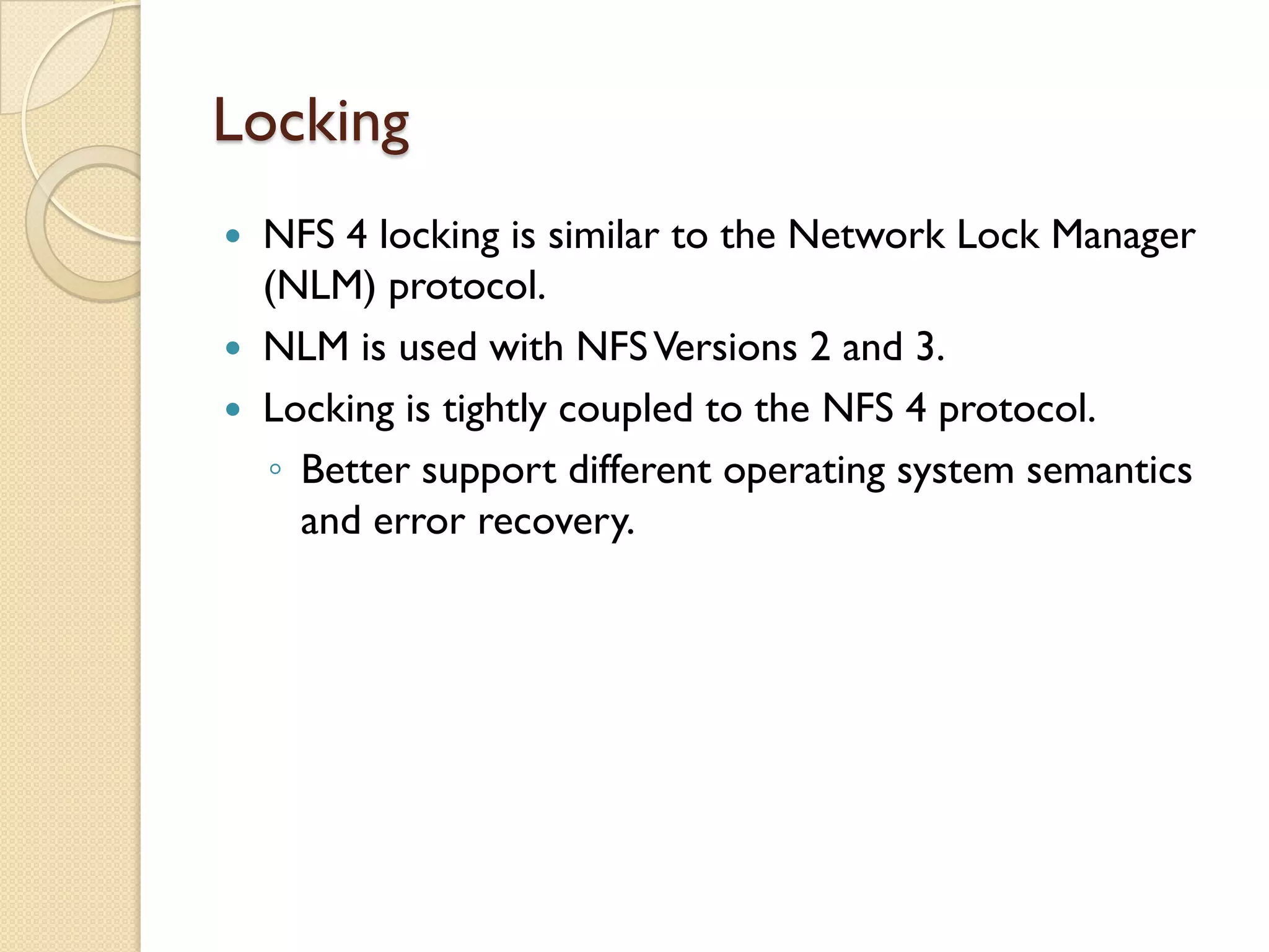 The NFS Version 4 Protocol | PDF