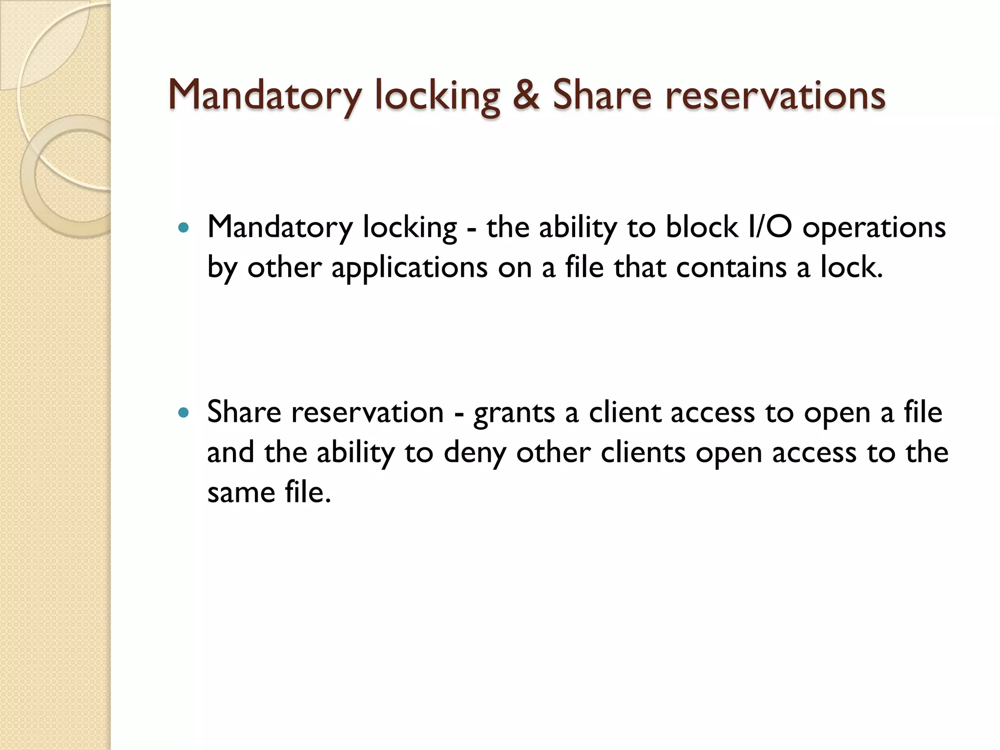 The NFS Version 4 Protocol | PDF