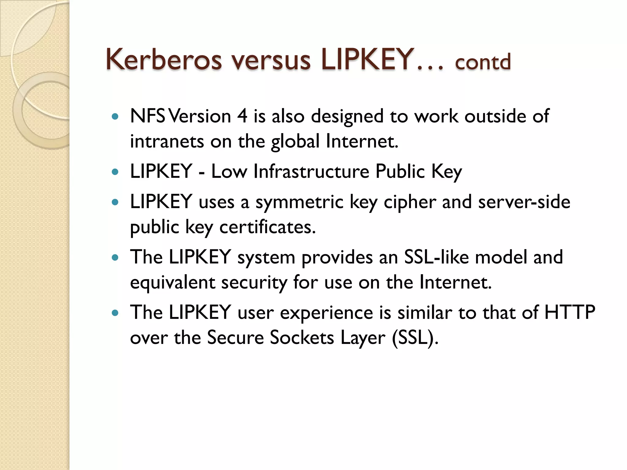 The NFS Version 4 Protocol | PDF