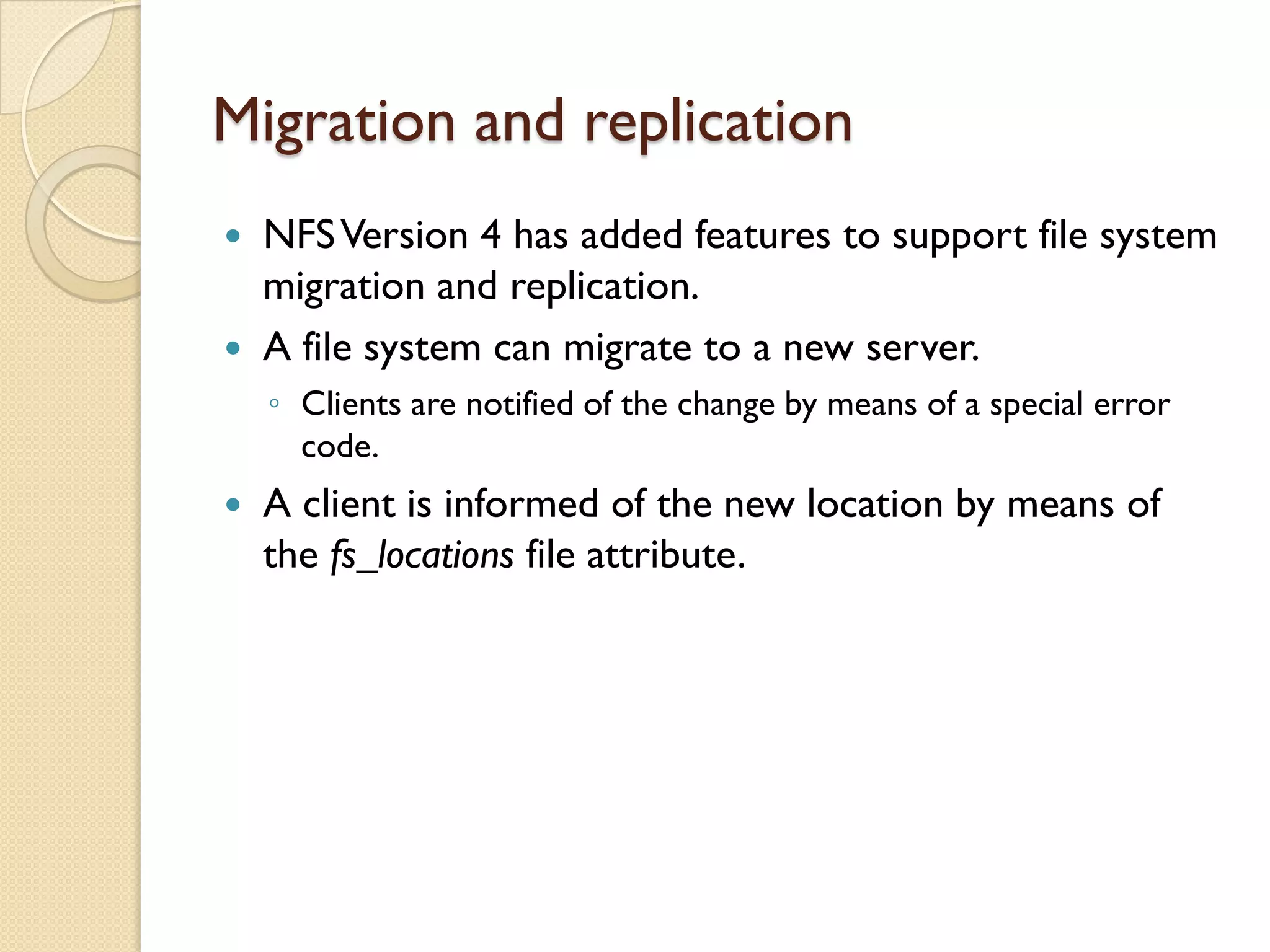 The NFS Version 4 Protocol | PDF