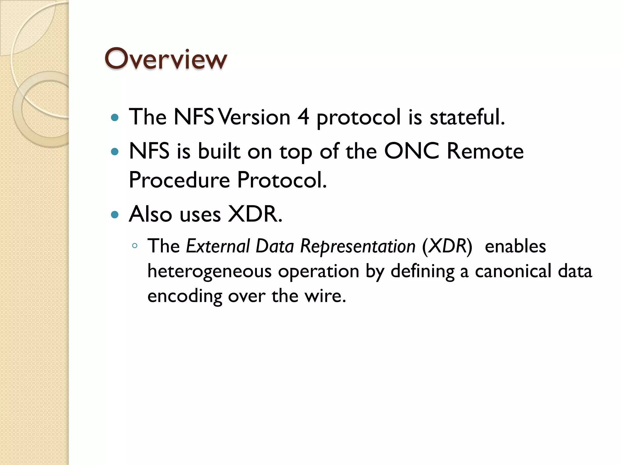 The NFS Version 4 Protocol | PDF