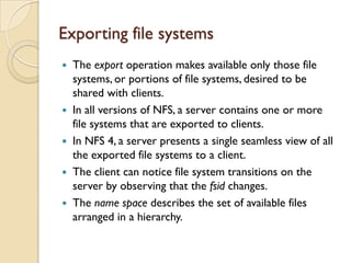 The NFS Version 4 Protocol | PDF