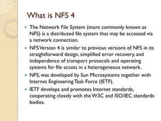 The NFS Version 4 Protocol | PDF