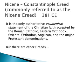The Nicene Creed: Class 2 | PPTX