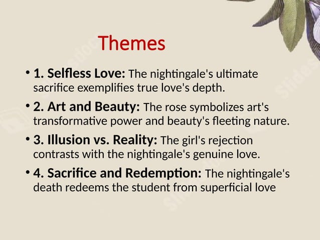The Nightingale And The Red Rose By Oscar wilde-1.pptx