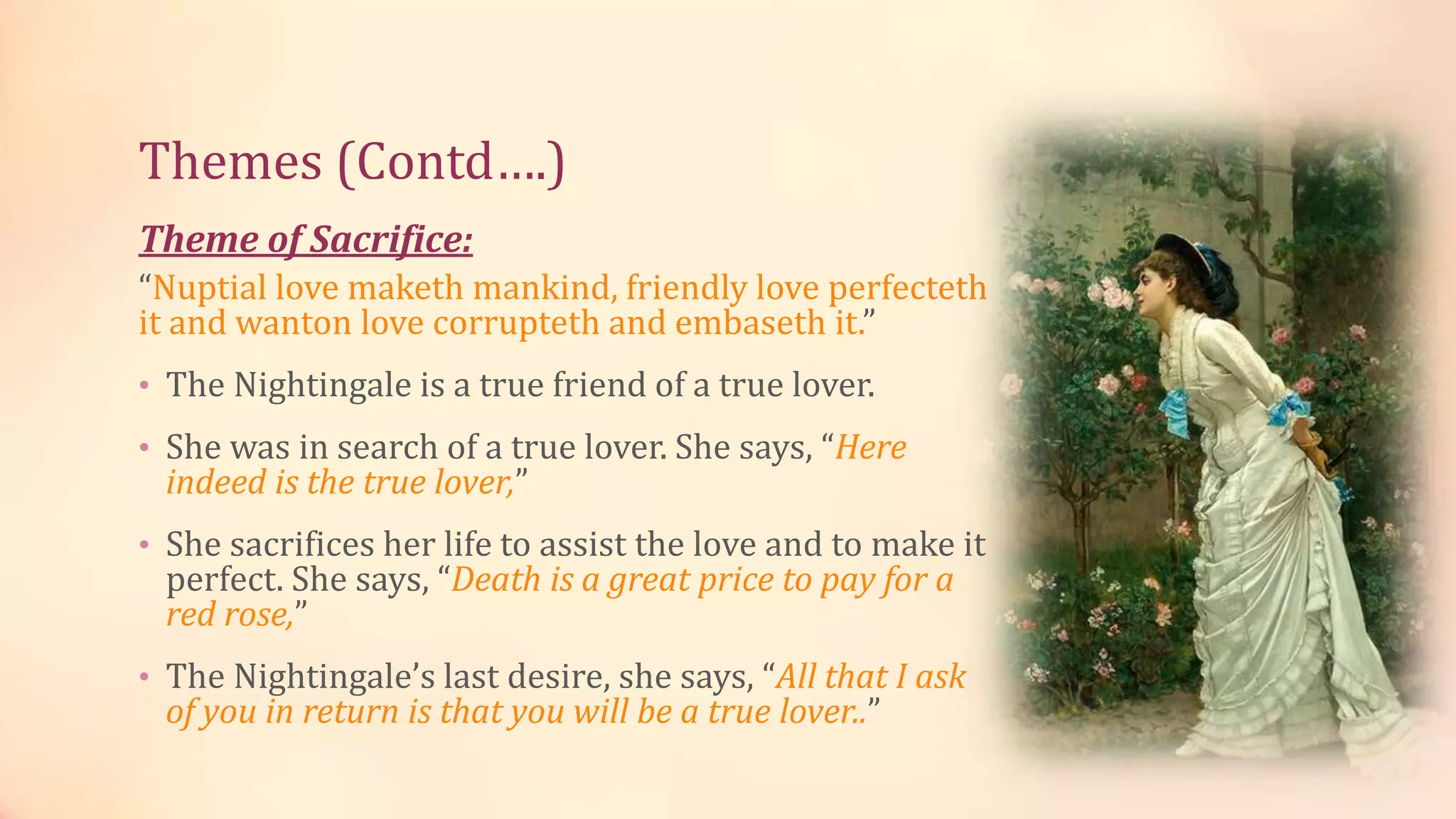 The nightingale and the rose by oscar wilde | PPTX